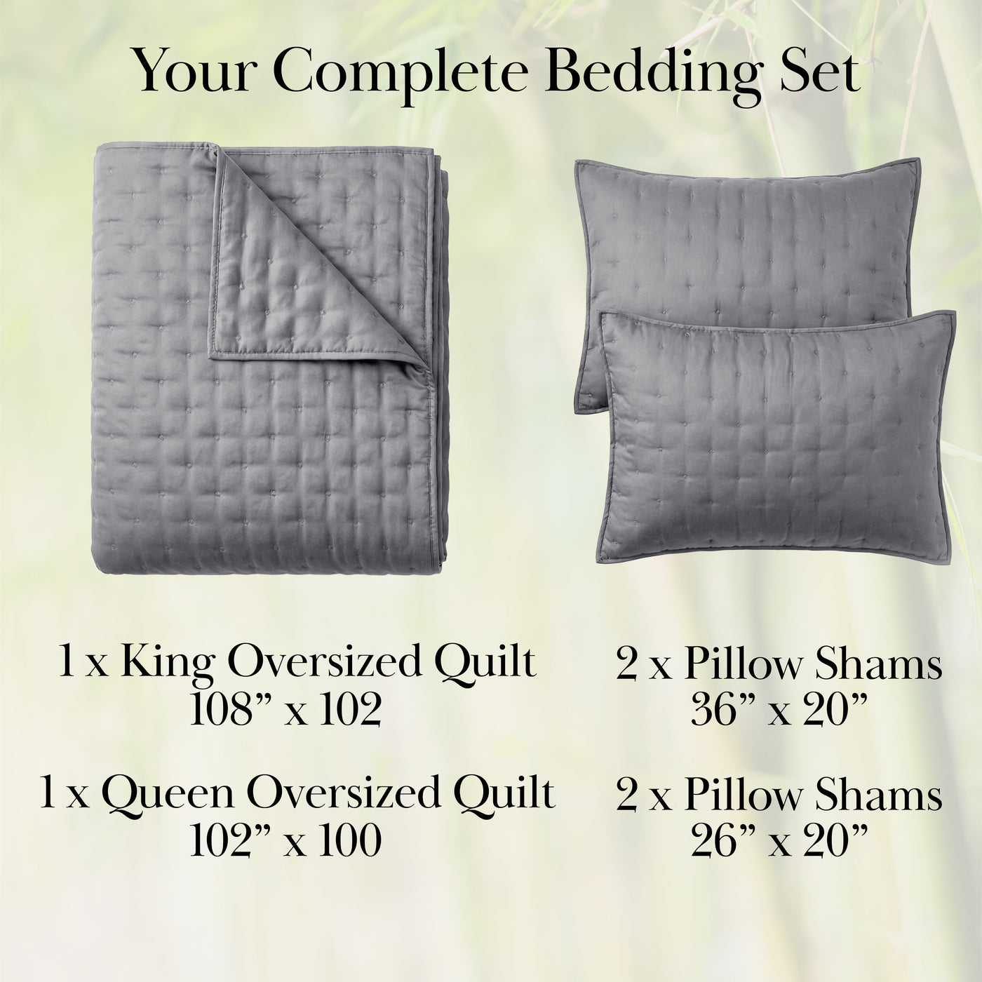 Luxurious Bamboo Rayon Quilt Set | SouthShore Fine Linens