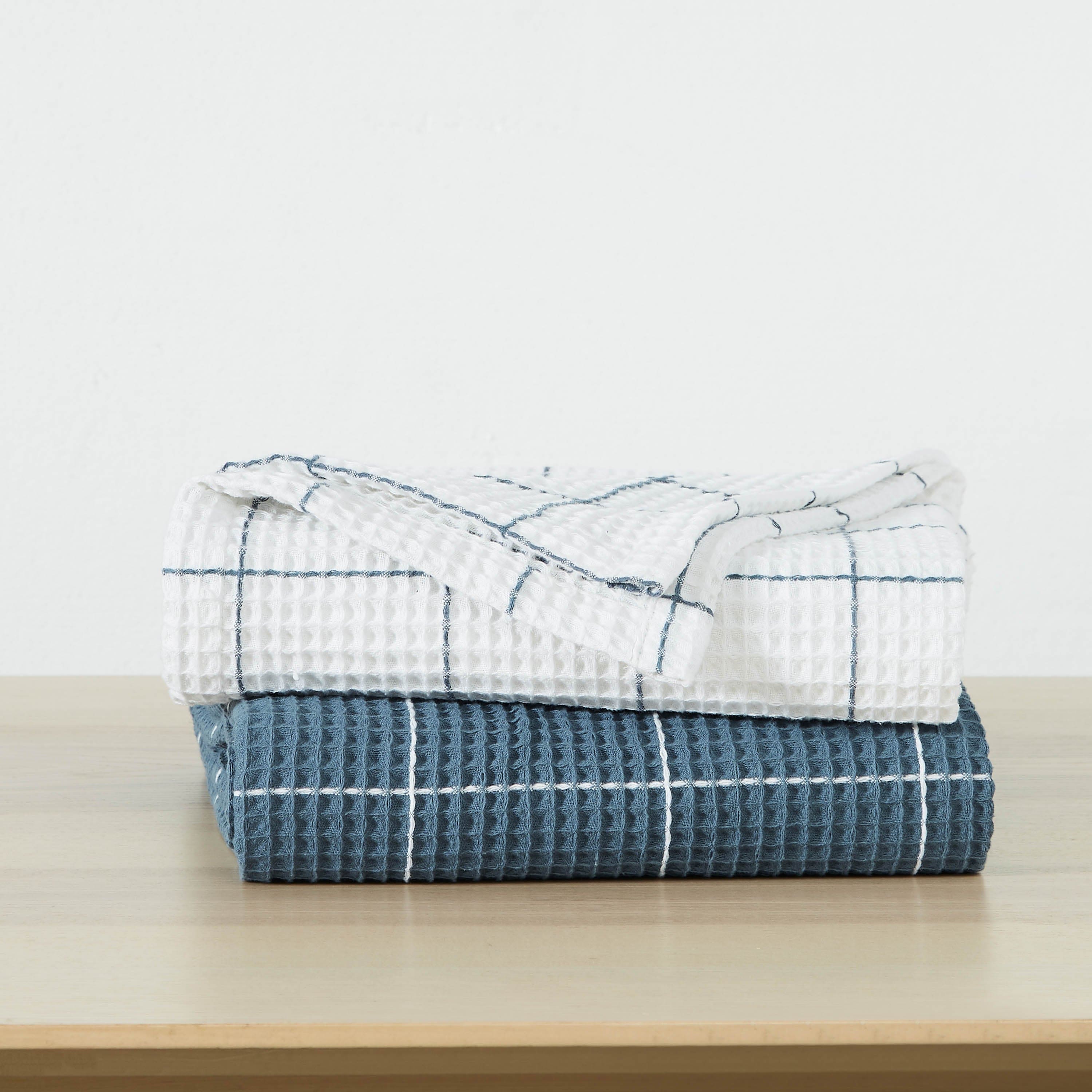 Check Cotton Waffle Blankets and Throws | SouthShore Fine Linens