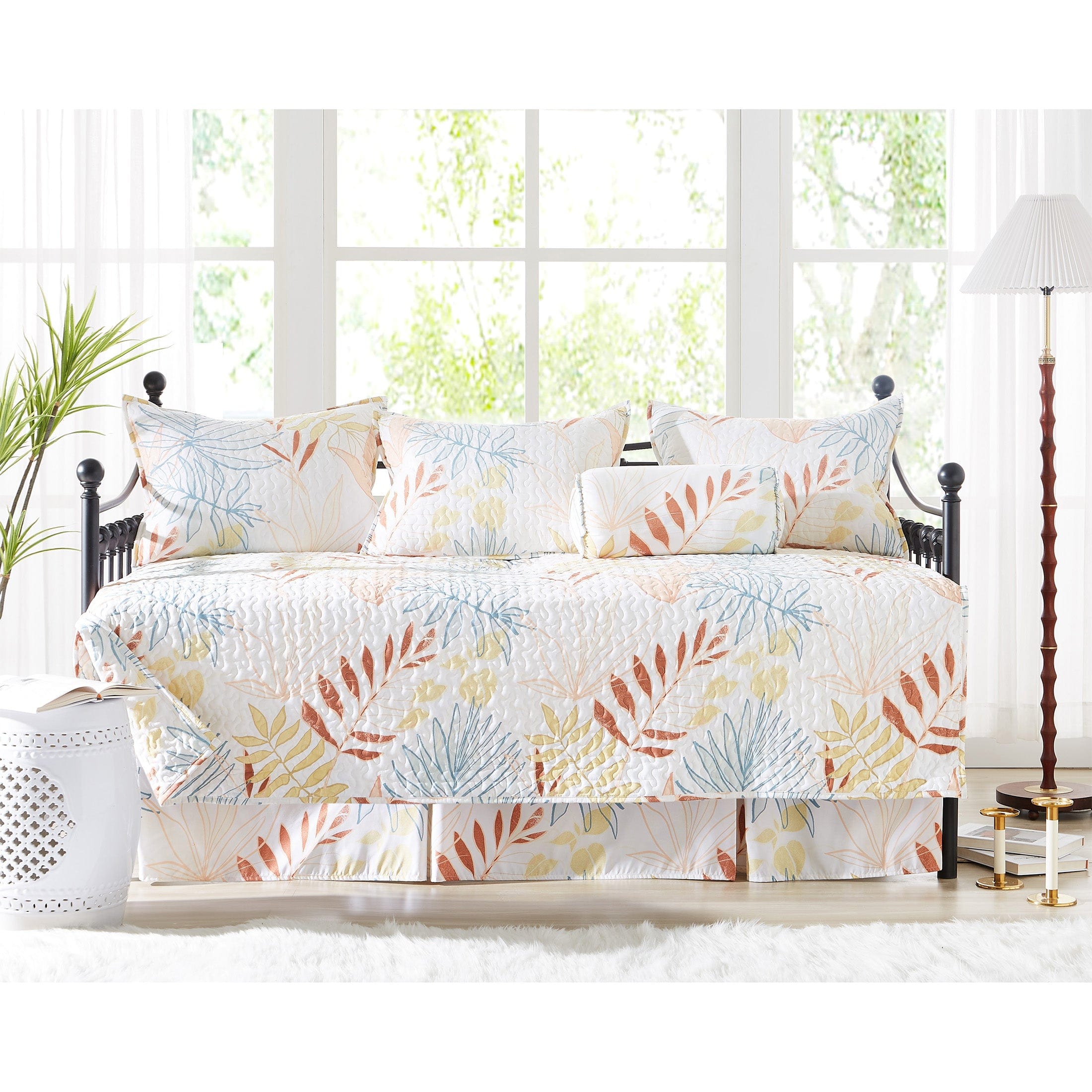 Tropic Leaf 6-Pc Daybed Cover Set | SouthShore Fine Linens